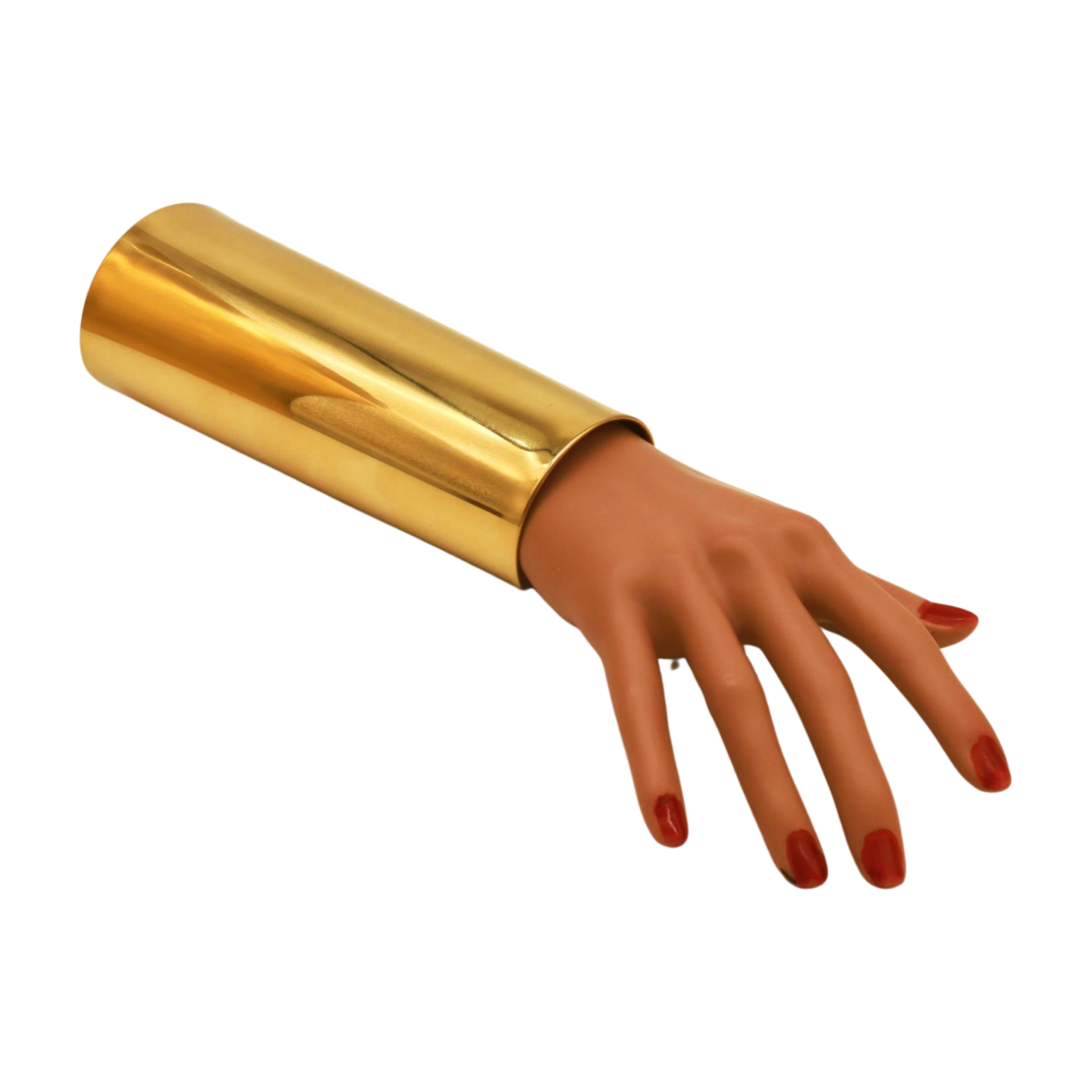 Sexy Women Gold Metal Extra Long Cuff Bracelet Wide Trendy Cool Fashion ...