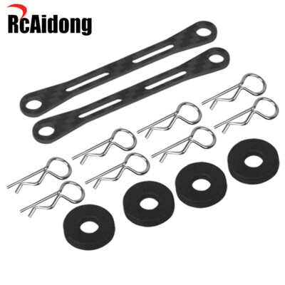 Carbon Front Rear Body Post Mount Member for Tamiya TT02 TT-02RR TT ...