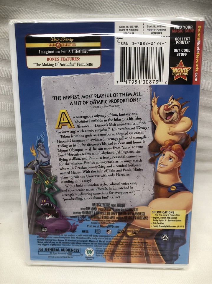 Hercules (DVD, 2000, Gold Collection Edition) 717951008732| eBay
