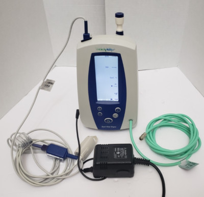 Welch Allyn Spot Vital Signs Monitor w/ PSU, Therm, BP Hose SPo2 Sensor ...