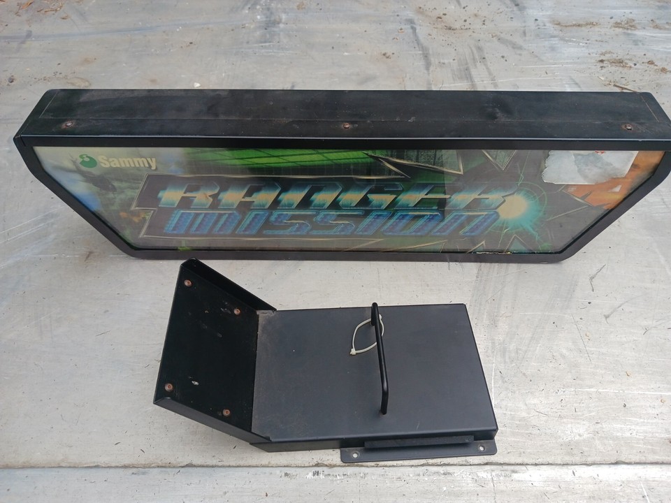 Sammy Atomiswave Ranger Mission Arcade Top Metal Marquee Light Housing ...
