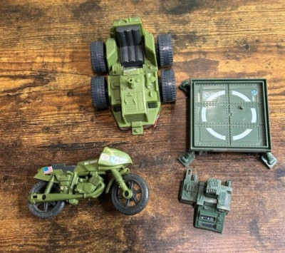 GI Joe Small 3 Vehicle Lot ARAH 1980’s Hasbro Vintage Motorcyle Jetpack ...