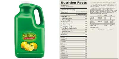 Realemon 100% Real Lemon Juice, 1 Gallon | eBay