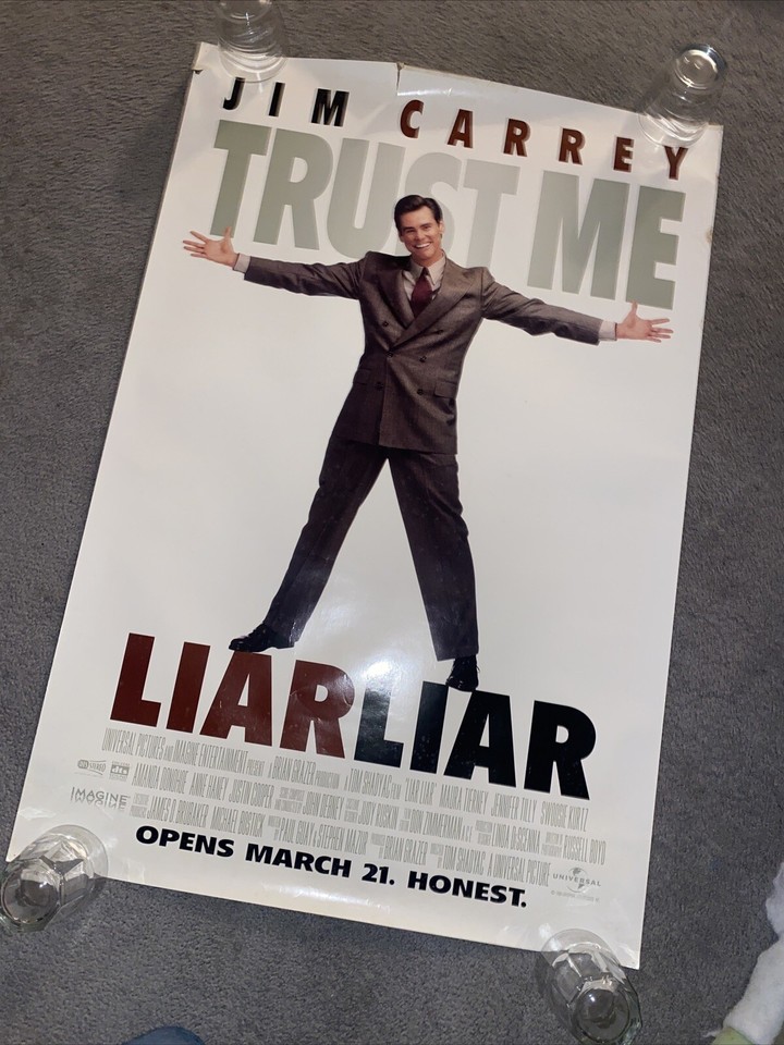 Liar Liar Poster Original D/S DS One Sheet 27 X 40 Jim Carrey Jennifer ...