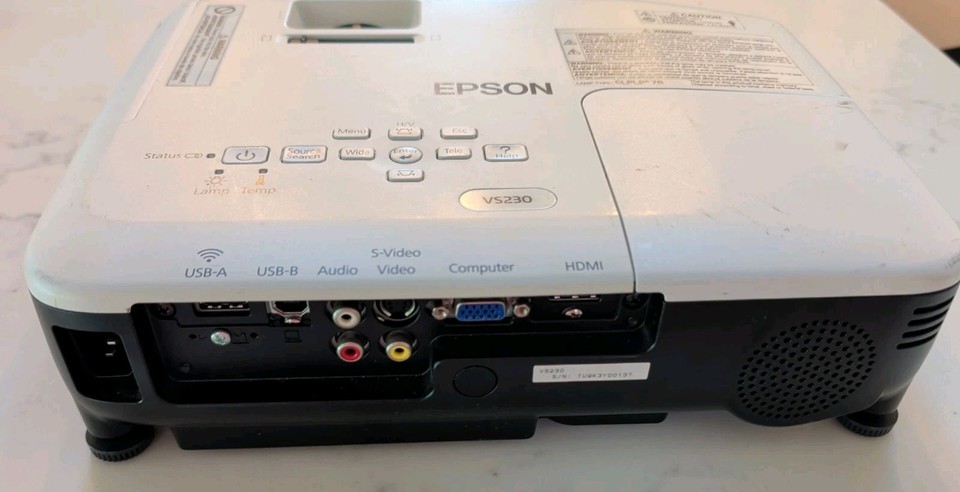 Epson VS230 3LCD HDMI Wall Projector Retro Gaming Tv N64 PS4 Etc | eBay