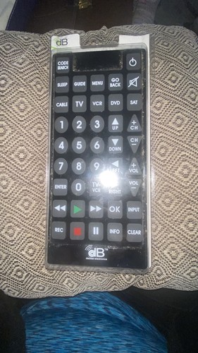 NEW DB Decibel Electro. 8-In-1 Jumbo Universal Remote For 8 Devices TV ...