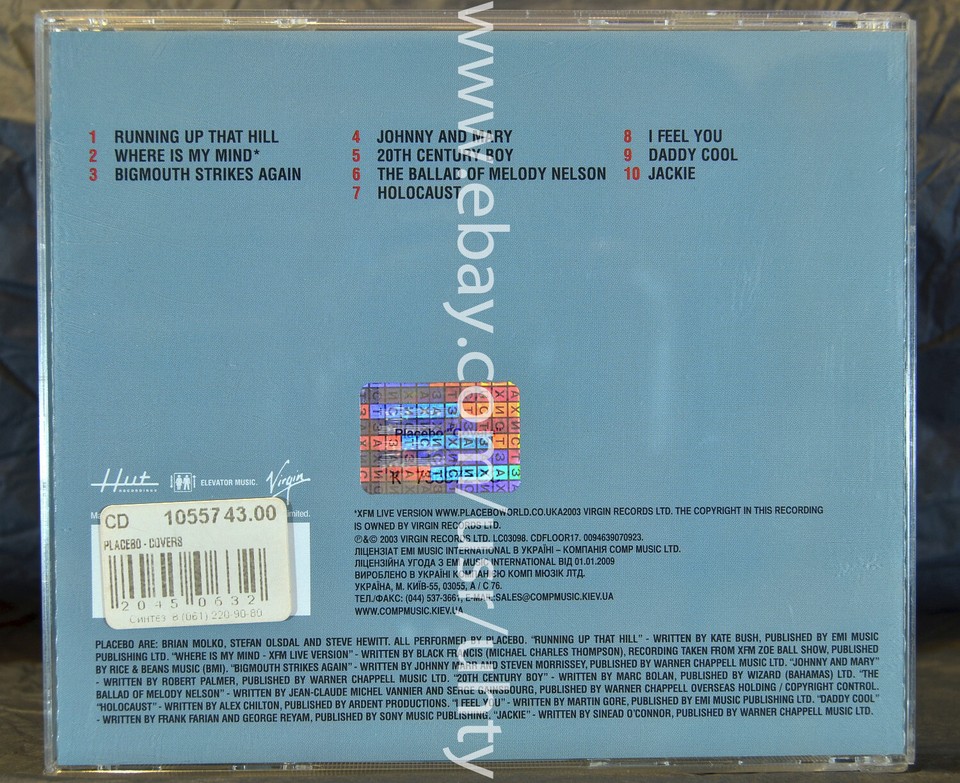 PLACEBO COVERS 2003 RARE UKR ORIGINAL ROCK CD ALTERNATIVE POP INDIE ...