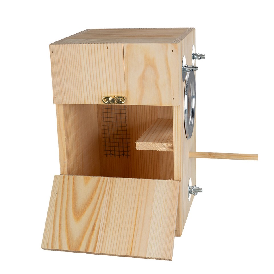 Pet Parrot Breeding Box Parakeet Nesting Box Bird House for Conures ...