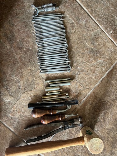 Vintage Lot of 52 Craftool Tandy Leather Stamping Tools, 23 belt ...