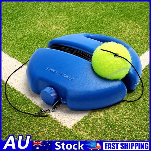 AU Tennis Trainer Rebound Ball with Long Elastic Rope Tennis Exercise ...