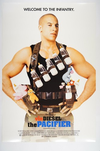 THE PACIFIER 27x40 Original DS nMint Movie Poster 2005 VIN DIESEL, MAX ...