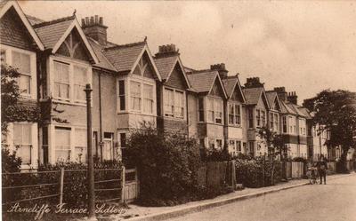 Arncliffe Terrace Sidley Nr Bexhill on Sea unused old pc H E Bridges ...