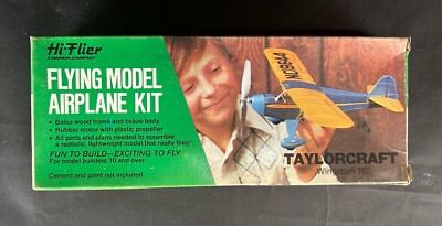 Hi-Flier Taylorcraft Flying Wood Model Airplane No. 56 | eBay