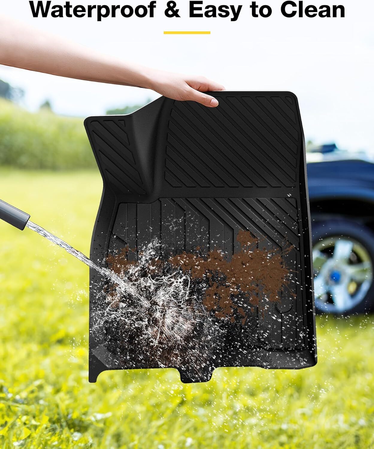 3W Floor Mats for Cadillac XT5 2016-2025 TPE Floor Liners All Weather ...