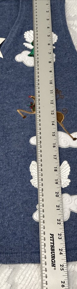 VTG 90’s Y2K UGLY Weird Embroidered Christmas Vest Dog/Cat/Deer/Bear ...