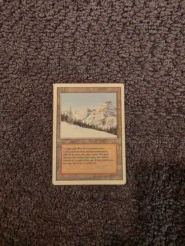 MTG Magic the Gathering Taiga Land Revised Edition LP Artist Rob ...