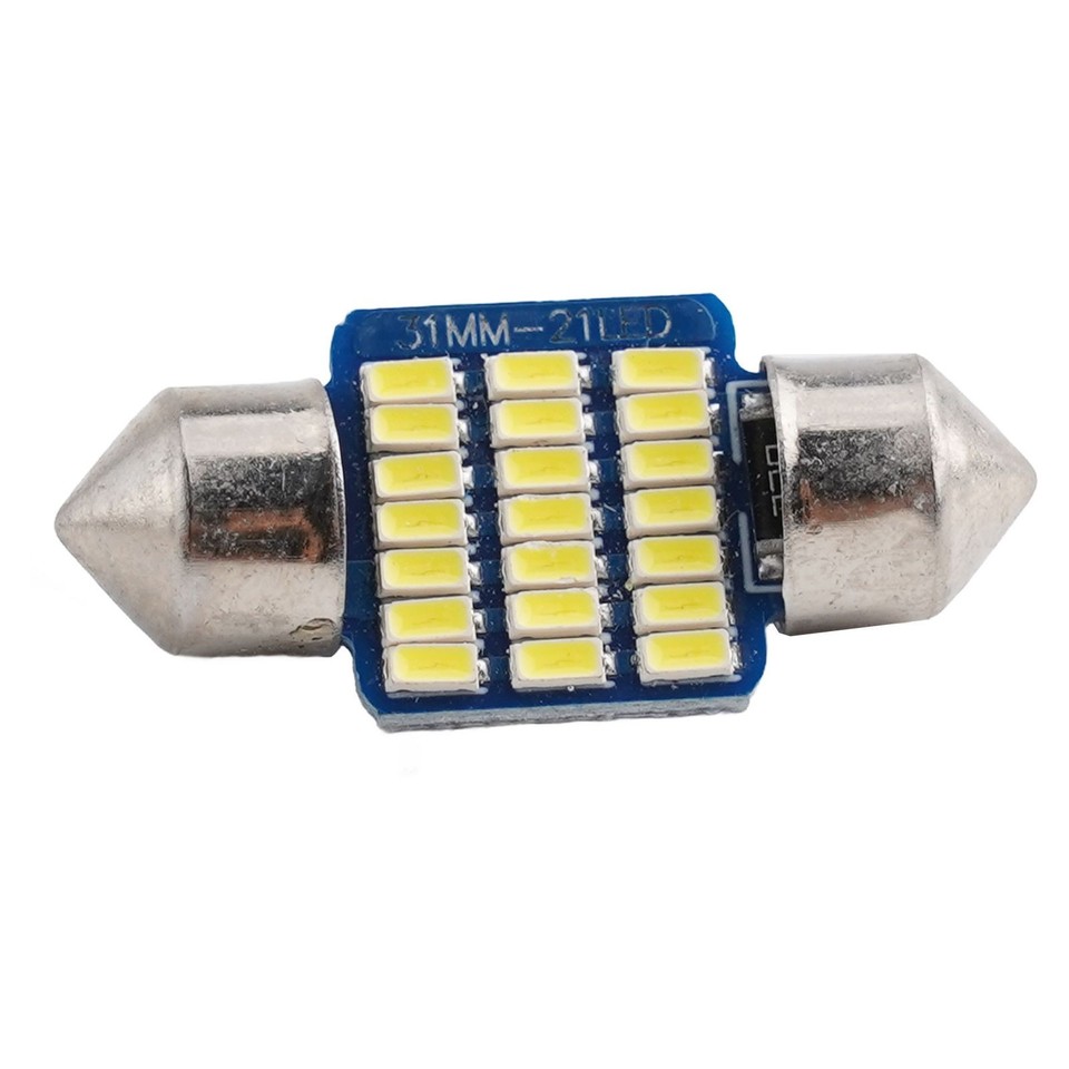 600LM/31MM Car LED Dome Light Reading Light Double Tip 21SMD License ...