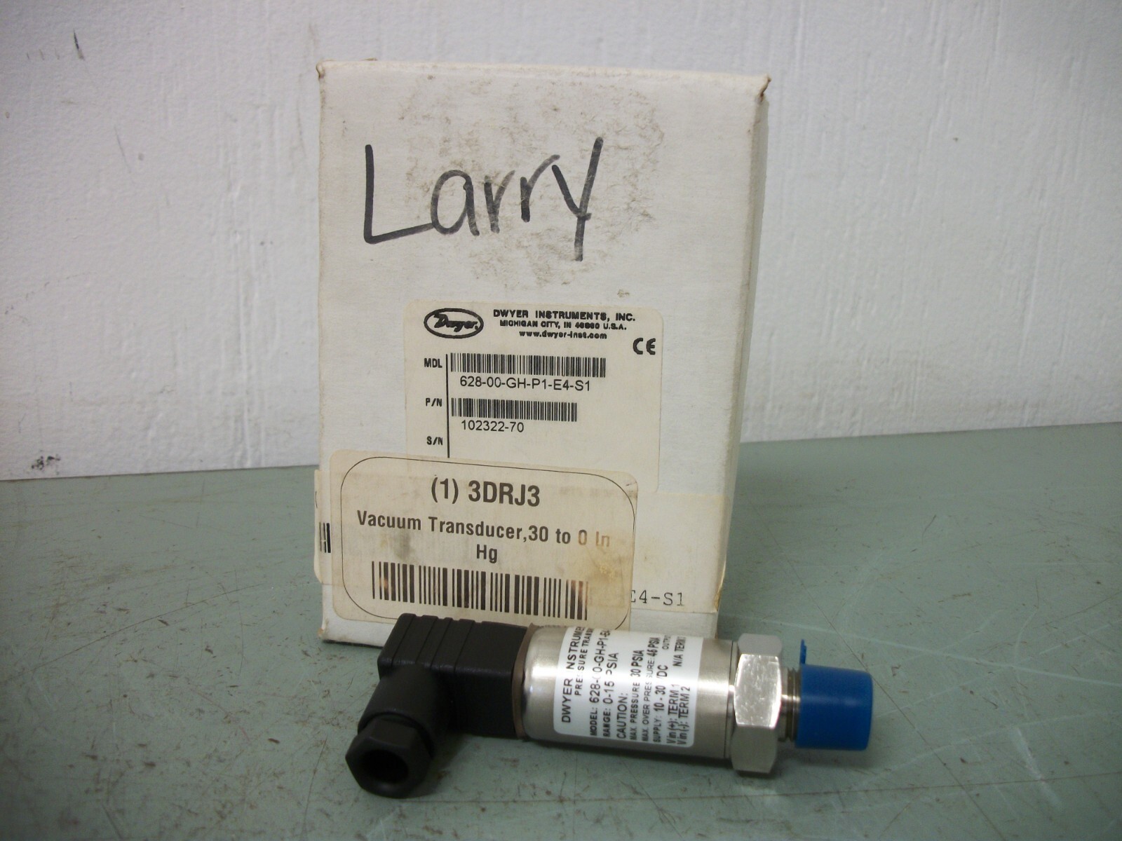 Dwyer+Series+628+Industrial+Pressure+Transmitter+Range+0-15+psia+628-00-GH-P1-E4-S1 for sale ...