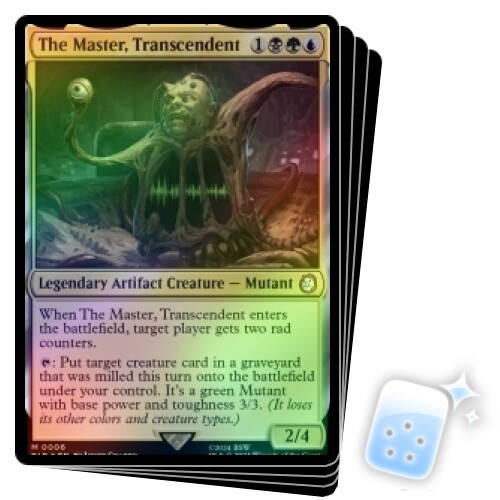 FOIL THE MASTER, TRANSCENDENT X4 Universes Beyond: Fallout Magic MTG ...