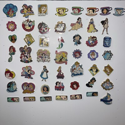 Disney Pins Lot of 50 all PRINCESSES Trading WDW *all from parks ...