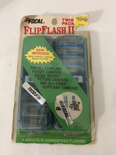VTG SEALED KMART FOCAL FLIP FLASH II TWIN PACK KODAK INSTANT ...
