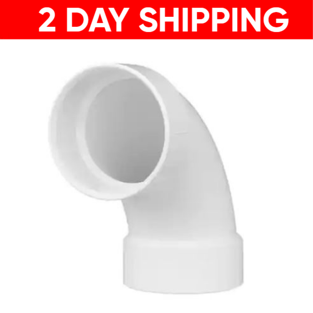 Charlotte Pipe PVC 00304 1200ha 4 Inch DWV Long Sweep Elbow for sale ...