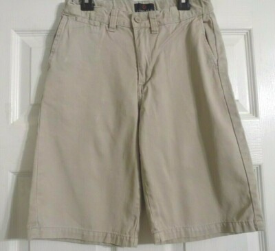 Boy's Class Club Beige Khaki Shorts Size 12 Adjustable Waist Pockets ...