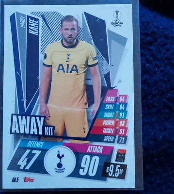 Topps Match Attax HARRY KANE EUROPA LEAGUE AK5 Forward | eBay