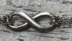 Tiffany & Co. Blue Enamel Infinity Double Chain Bracelet 6