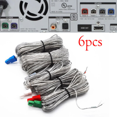 6 Home Theater Speaker Cable Wire Connectors [Fit Sony] 4.2mm | eBay