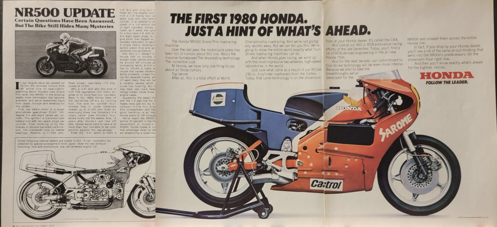 1979 2p Honda NR500 Motorcycle Article with 2p Ad | eBay