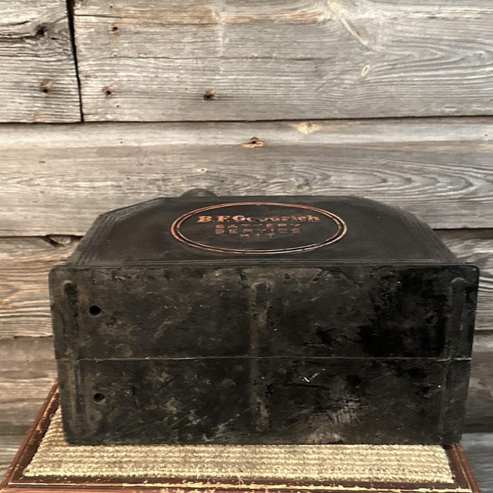 Vintage B.F. Goodrich Sign Battery Service Kit Vintage Service Station ...