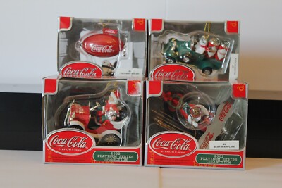 Coca Cola Ornaments/2002 Platinum Series Collection/Set of 4 | eBay