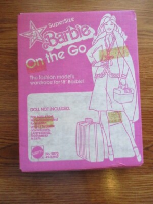Mattel SuperSize Barbie Doll On The Go # 2070 | eBay