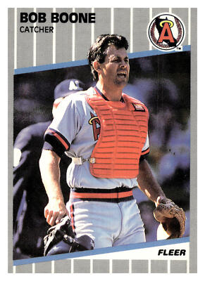 1989 Fleer 469 Bob Boone California Angels | eBay