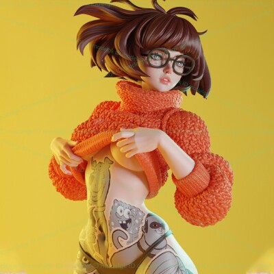 1/24 Scale Elegant Girl Velma Unpainted Unassembled 3D Print Resin ...