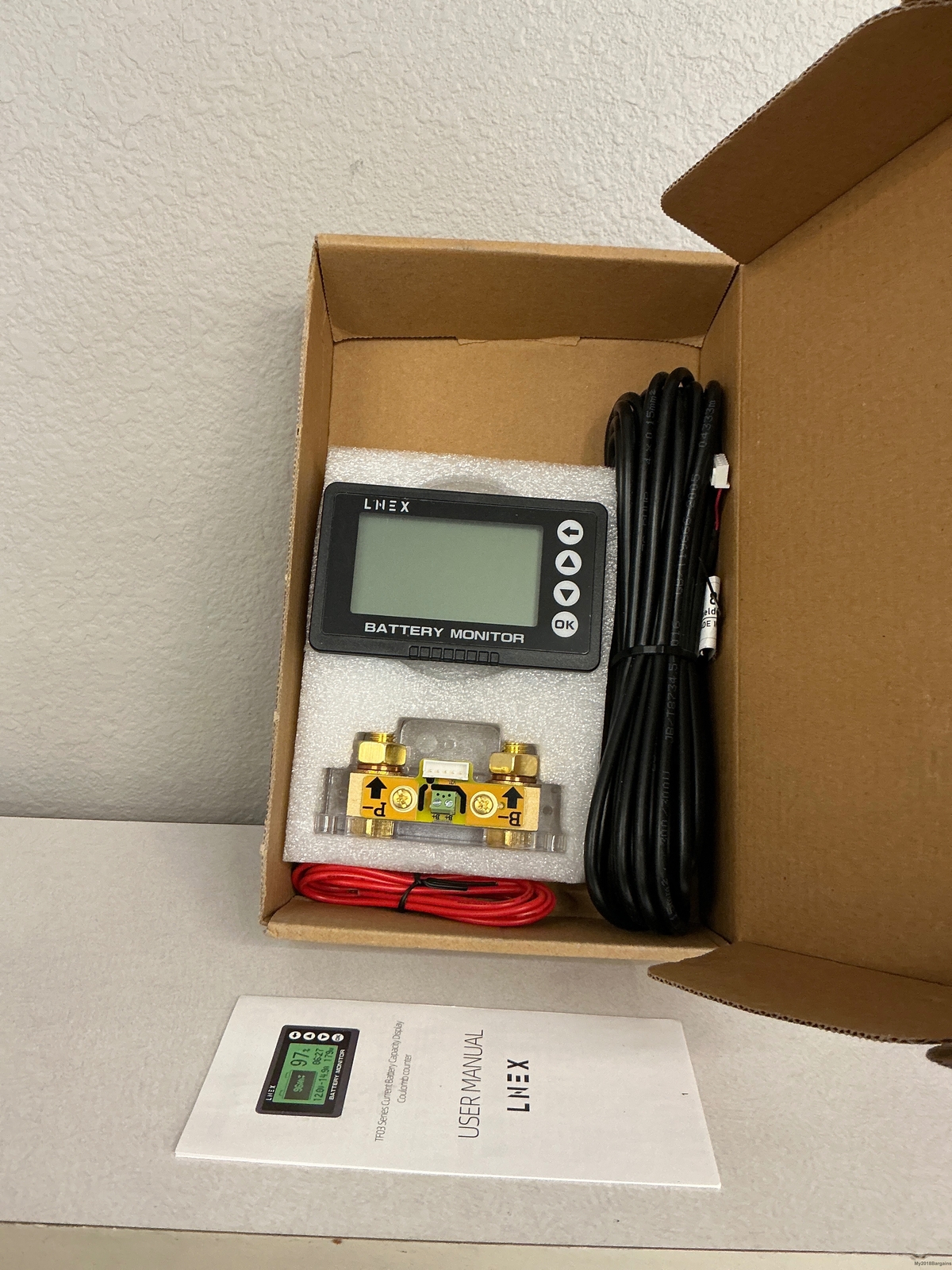 LNEX Portable Battery Monitor with Shunt, 500A Automotive Ca | eBay