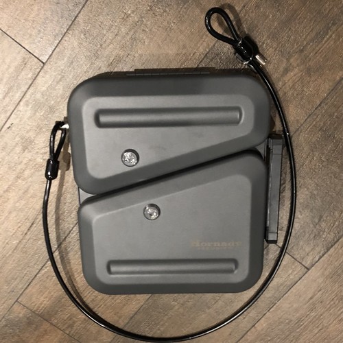 Hornady Dual Lid Pistol Lock Box w/Foam Interior & 2 Keyed Alike Locks ...