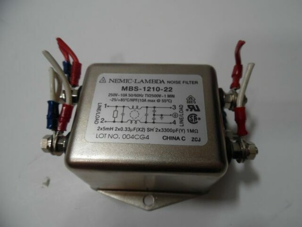 Nemic Lambda Mbs-1210-22 Noise Filter MBS121022 for sale online | eBay