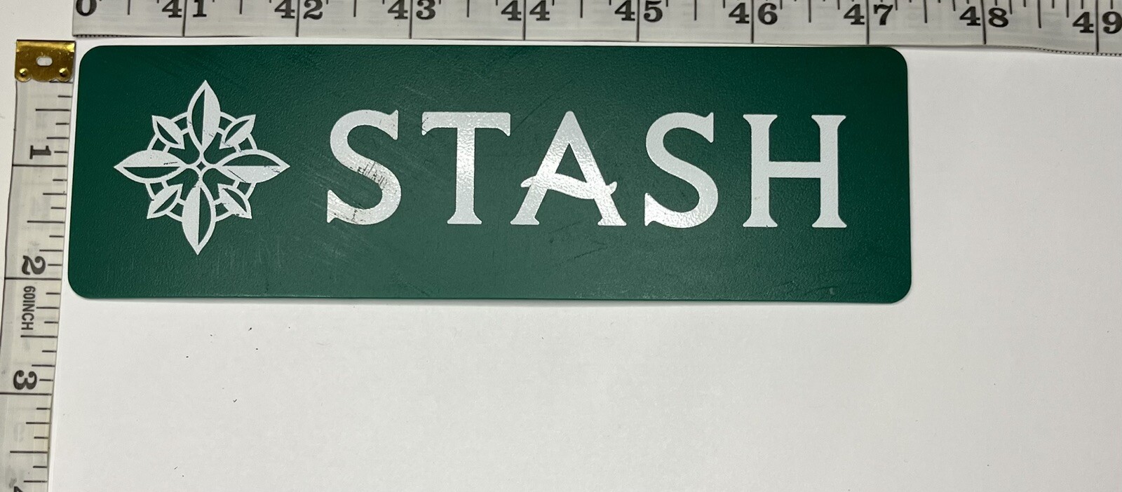 STASH TEA ~ 2” x 7” Tea Stash Plastic Label Sign | eBay