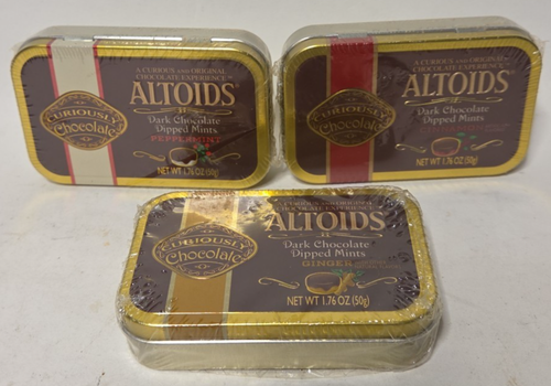 3 Sealed collectors Tins ALTOIDS Cinnamon, Ginger, Dark Chocolate ...