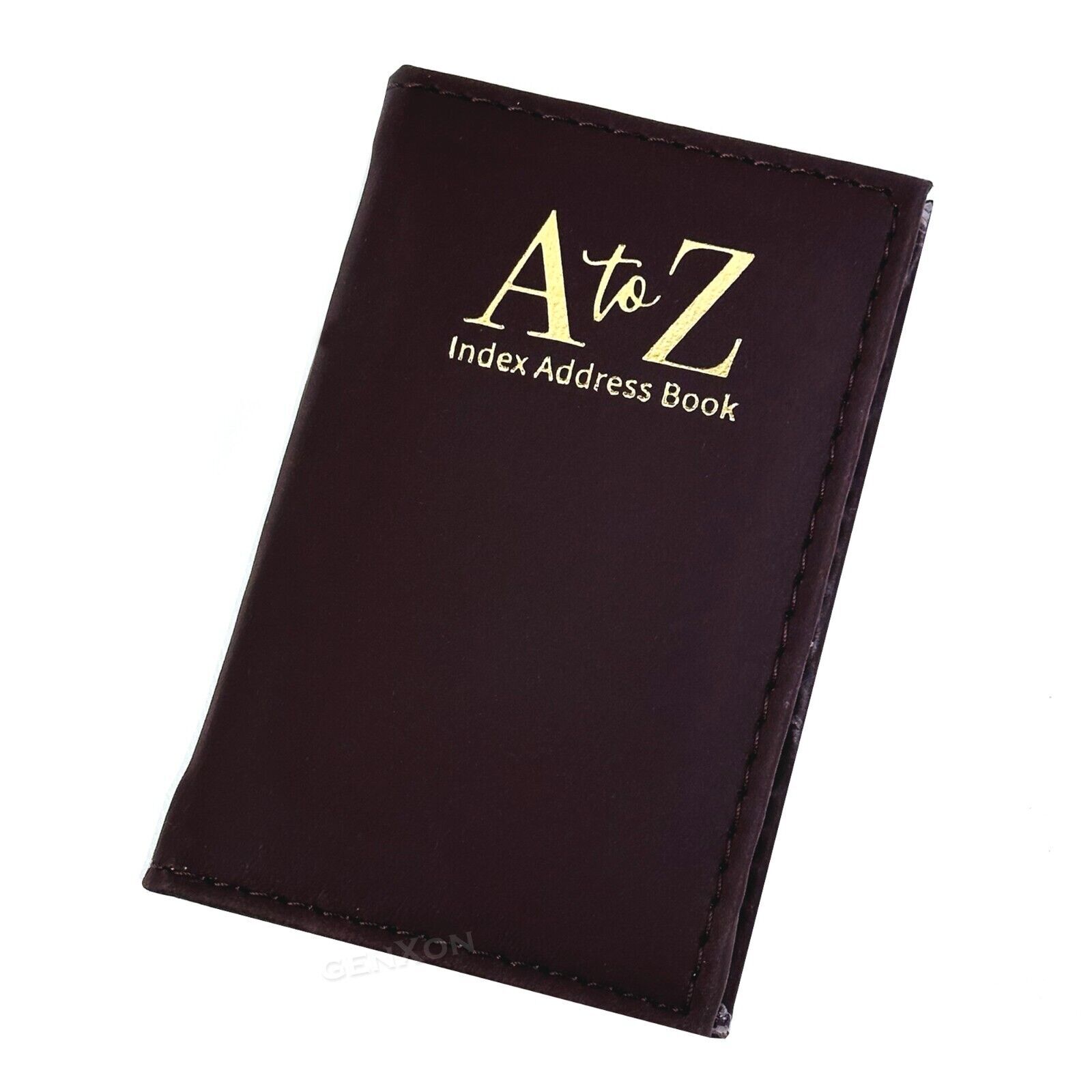 Index Address Book Executive Padded Pocket Size Notebook A-Z Leather ...