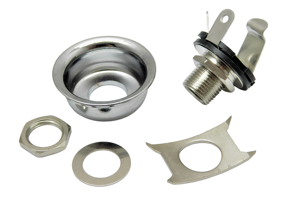 Electric Guitar Cup Jack Tele Plate Recessed Telecaster Squier Input | eBay