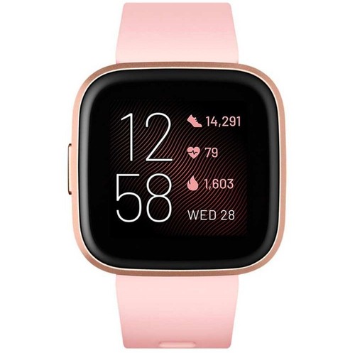 New Fitbit Versa 2 Health & Fitness Smartwatch Voice Control Sleep ...