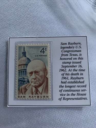 Sam Rayburn 4c Stamp | eBay