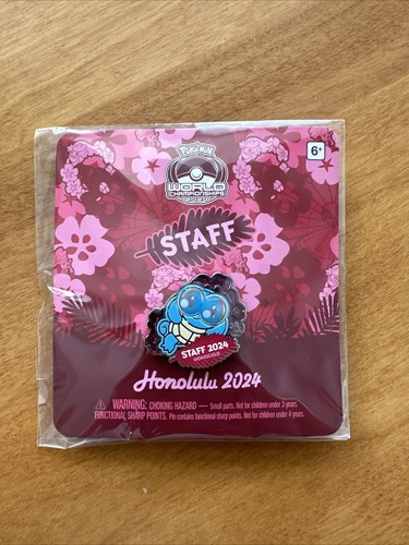 Pokemon STAFF Pin Squirtle World Championships 2024 Exclusive Honolulu ...