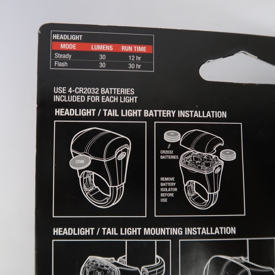 Bell Radian 450 Locking Bicycle LED Light Set 7076330 H6 for sale ...