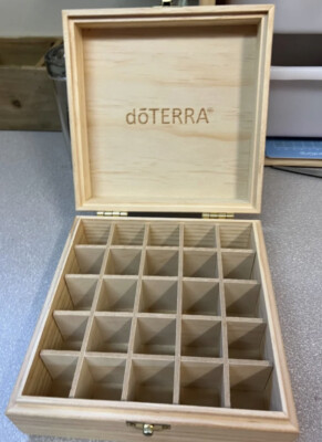 DoTerra Wooden Essential Oil Box Storage Case Carrier Holds 25 | eBay