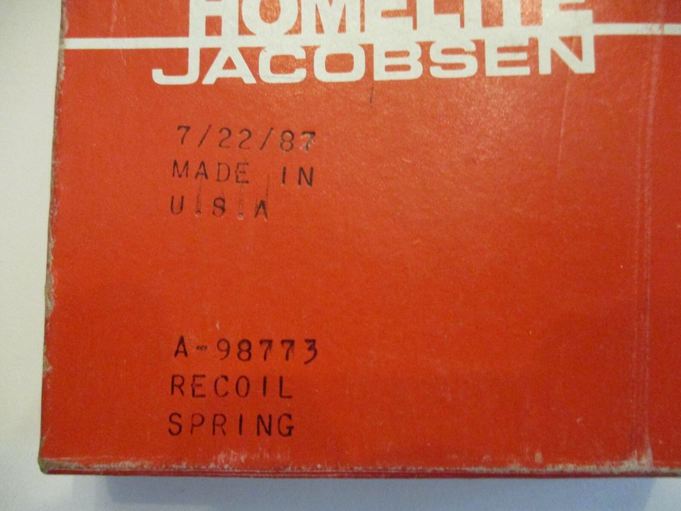 NEW HOMELITE TRIMMER STARTER SPRING PN A-98773 ST-145, ST-155, S825, ST ...