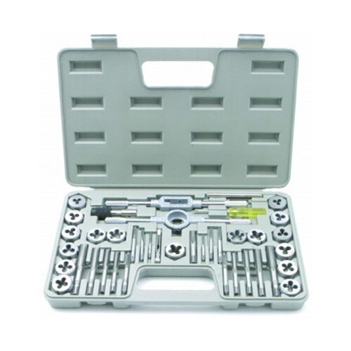 NEW 40PC METRIC TAP AND DIE SET WRENCH CUTTER STORAGE CASE BOLTS ...